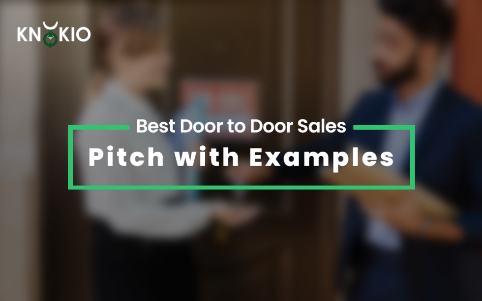 Best Door to door Sales Pitch Script with Examples | Knockio